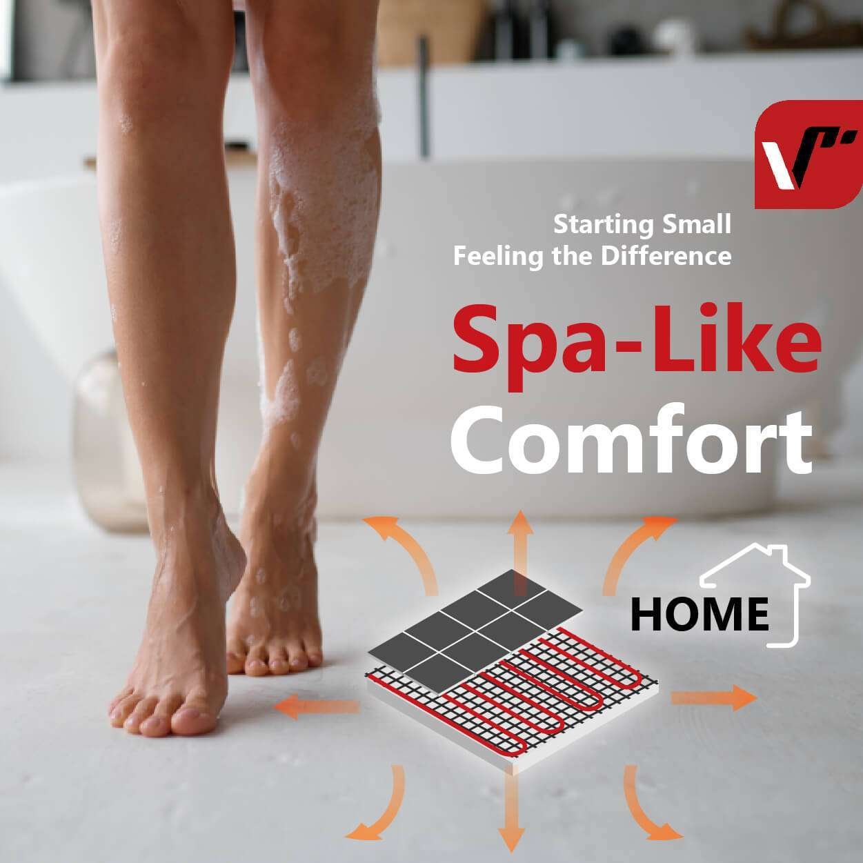 Installing Waterproof Underfloor Heating Mat in Your Bathroom – VineHeat
